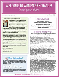 Welcome to Women's Exchange! - learn, grow, share